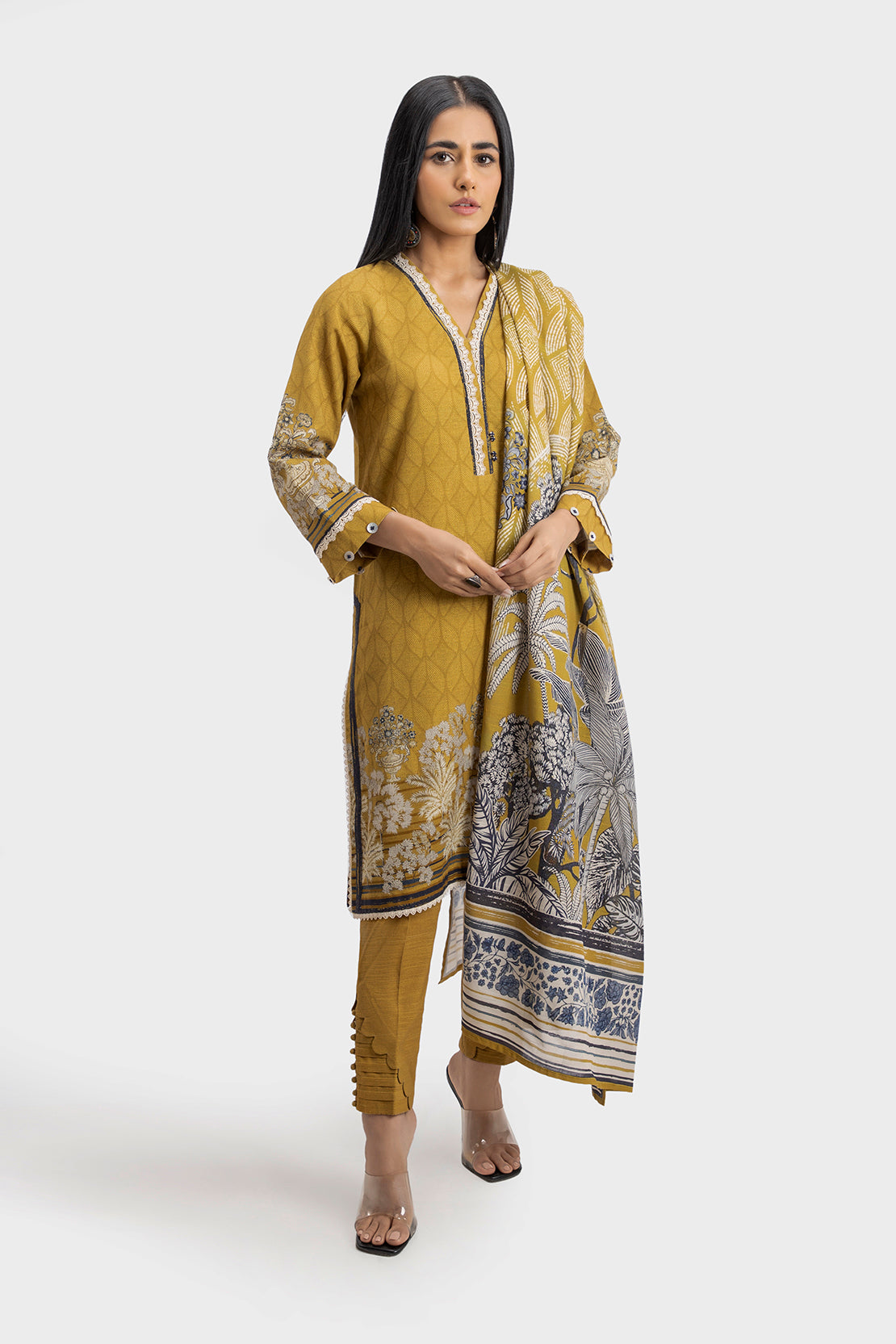 Printed Khaddar - 3 Piece – Sahar